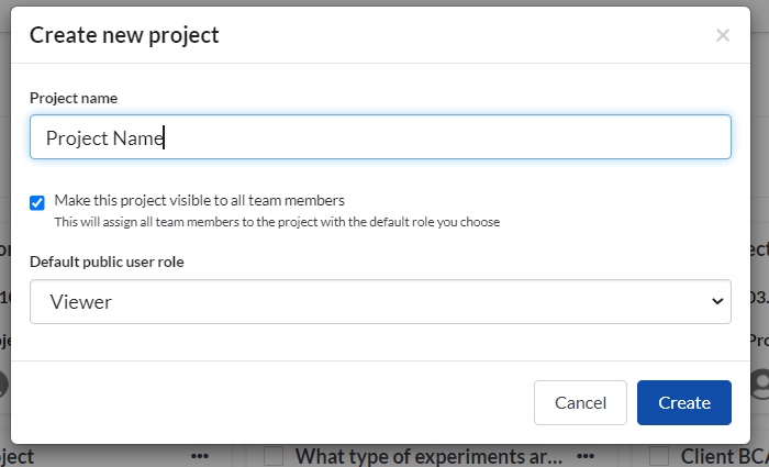 How to Create a Project and Add Users to it